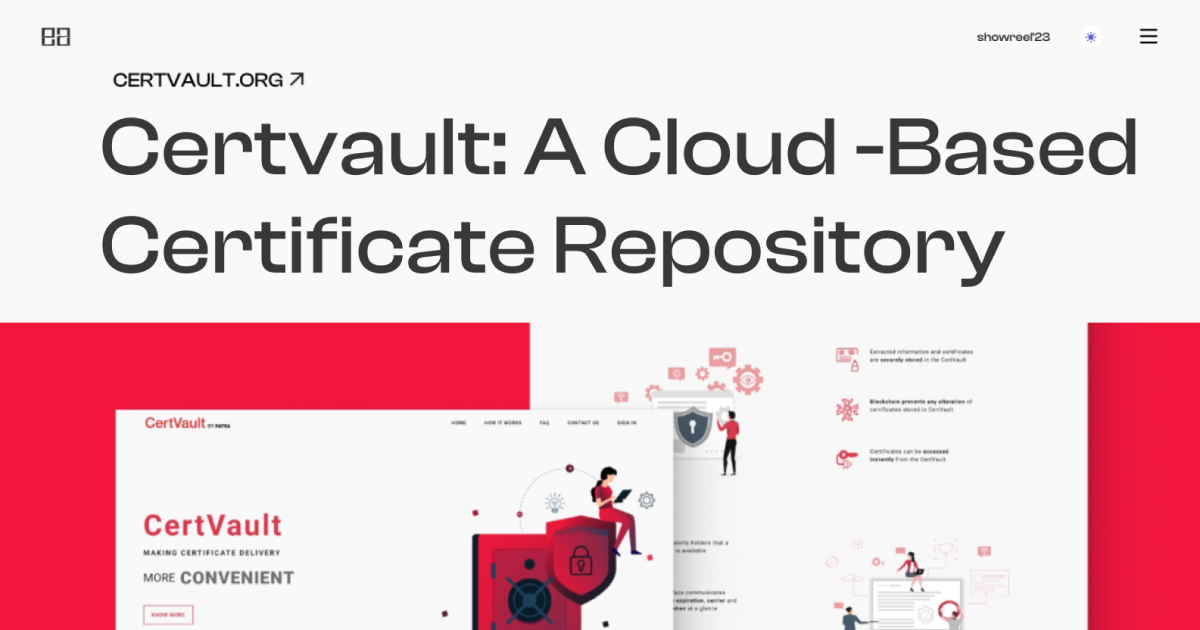 Certvault Design & Development Case Study | Enigma